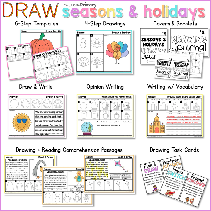 Seasonal Directed Drawing Activities – Proud to be Primary