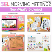 Back to School August Good Morning Meeting Google Slides SEL Activitie
