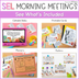 Back to School Morning Meeting Slides - SEL Activities, Questions, Gre