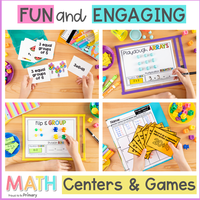2nd Grade Math Division Multiplication Practice Games Worksheets Facts