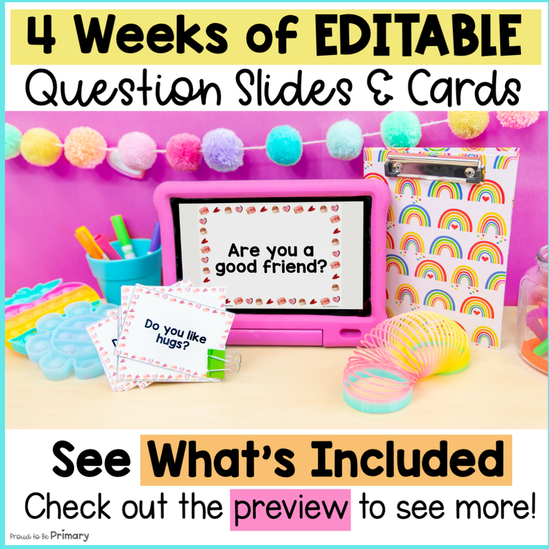 February Valentines Day Conversation Starters Morning Meeting Ideas