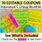 Student & Class Reward Coupons EDITABLE - Classroom Management