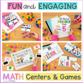 Kindergarten Math Counting Numbers 1 to 10 Posters Centers Worksheets