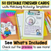 Early Finisher Choice Board, Task Cards, & Worksheets Packet