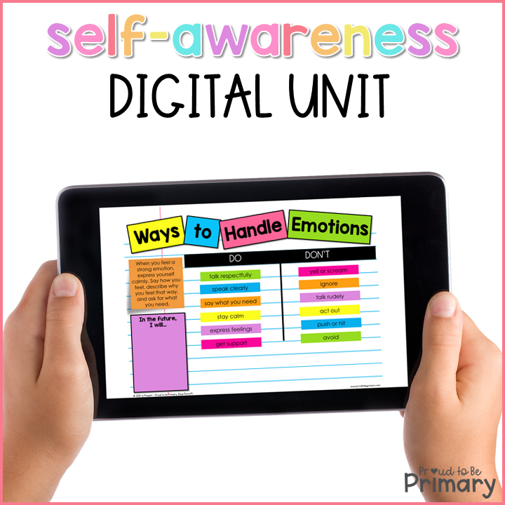 Self-Awareness DIGITAL Lessons and Activities for Grades 3-5 – Proud to ...