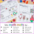 December Math Review Worksheets for First Grade