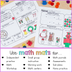December Math Review Worksheets for First Grade