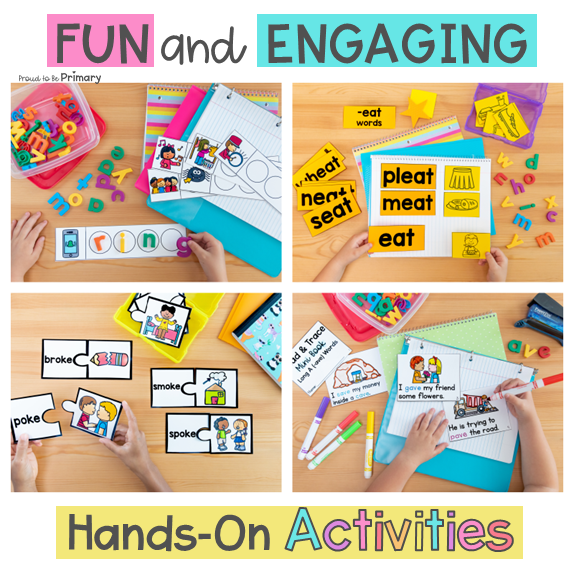 Long Vowel Word Family Activities Bundle – Proud to be Primary