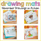 Fall Directed Drawings for November- owl, Turkey, scarecrow, soldier