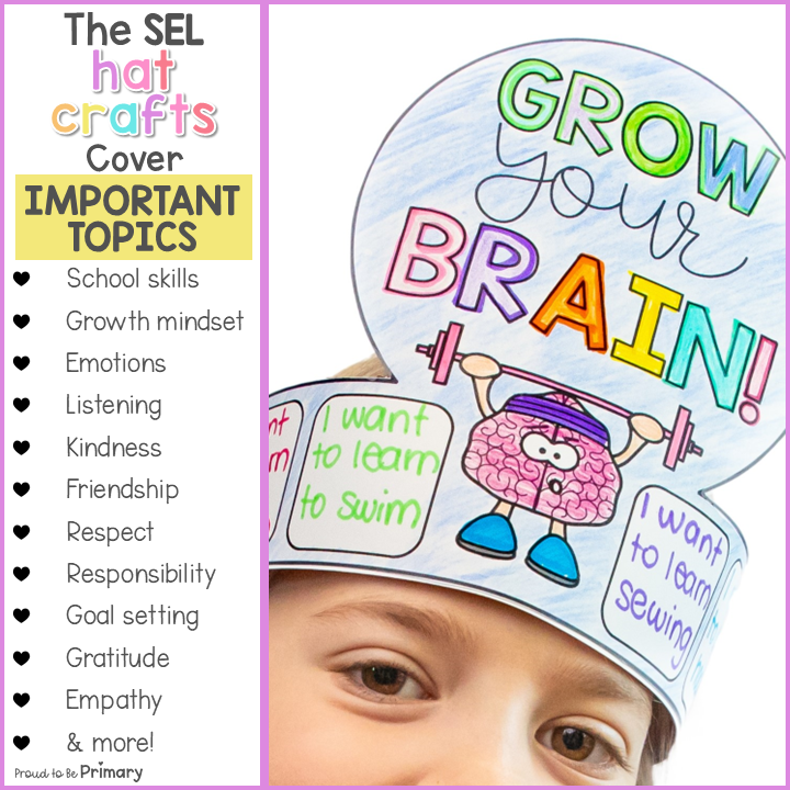 Social Emotional Learning Hat Craft Activities – Proud to be Primary