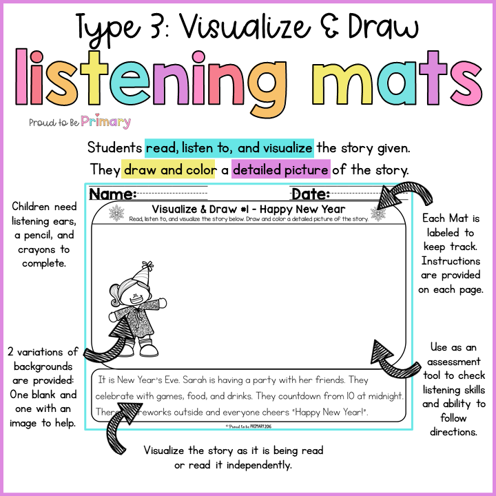 Listening Activities for January – Proud to be Primary