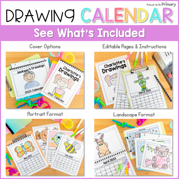 Directed Drawing Calendar Parent Keepsake Gift