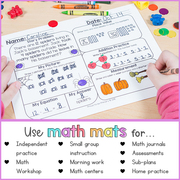 Math Review Worksheets Bundle for First Grade