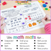 Math Review Worksheets Bundle for First Grade