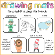 Spring Directed Drawings for March | How to draw a leprechaun, rainbow
