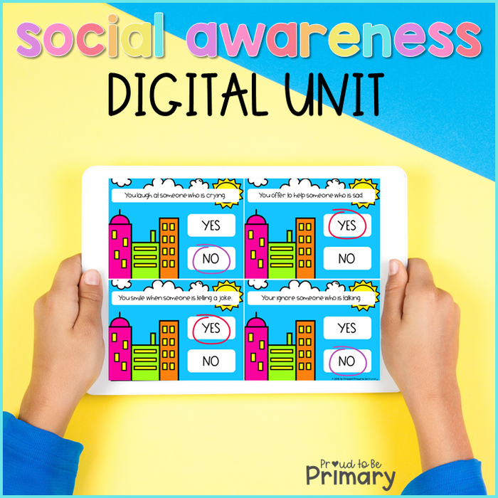 Empathy & Social Awareness Digital Lessons and Activities for K-2