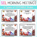 January New Year Winter SEL Morning Meeting Google Slides Activities G