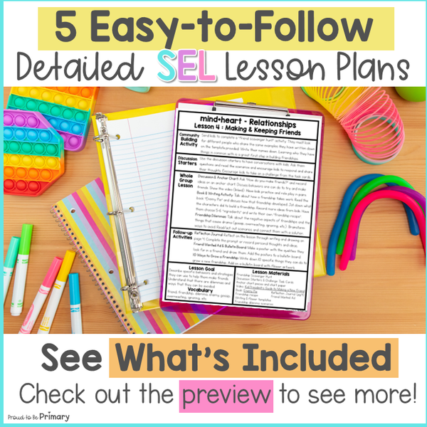 Friendship & Relationships - 3-5 SEL & Character Education Curriculum ...