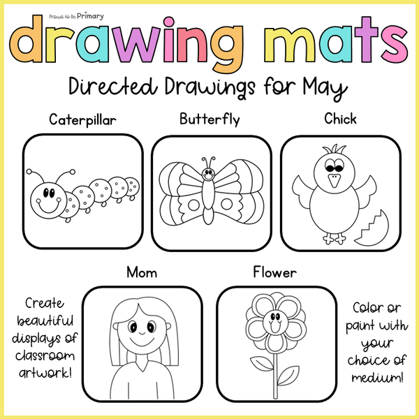 Spring Directed Drawings | How to Draw Mom for Mother’s Day, butterfly ...