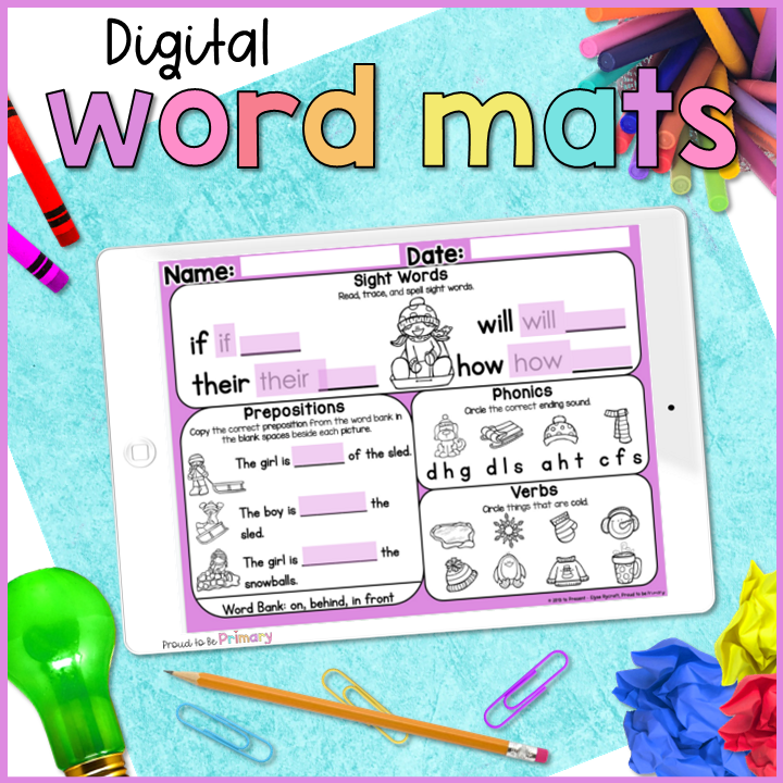 January Word Work and Daily Language Arts Review – Proud to be Primary