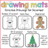 Christmas Directed Drawings - how to draw santa, reindeer, elf, tree,