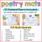 Poem of the Week Poetry Activity Mats Bundle