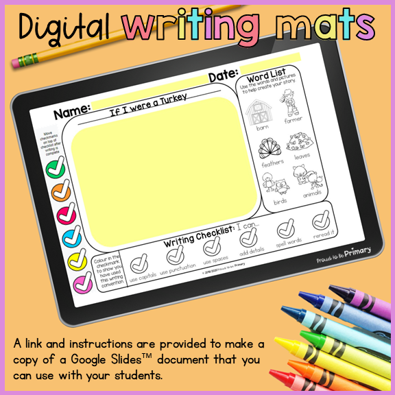 Writing Prompts Practice for November – Proud to be Primary