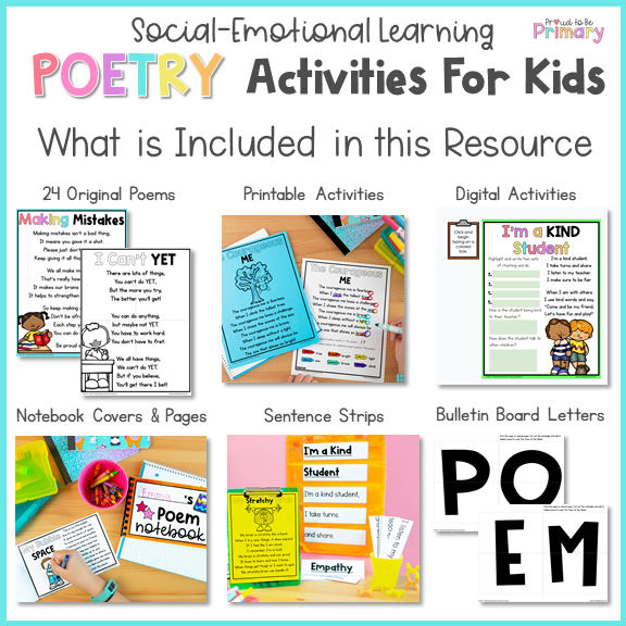 Social-Emotional Learning Poems and Activities – Proud to be Primary