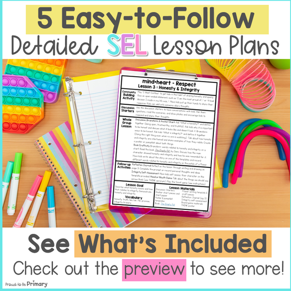 Respect Unit - 3-5 Social Emotional Learning & Character Education ...