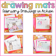 Winter February Directed Drawing Groundhog Day Cupid Tooth Fairy