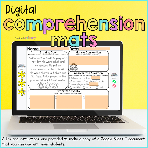 Summer Reading Comprehension Passages – Proud to be Primary