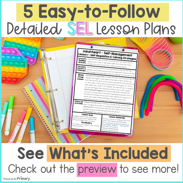 Self Management & Mindfulness 3-5 - Social Emotional Learning Curricul