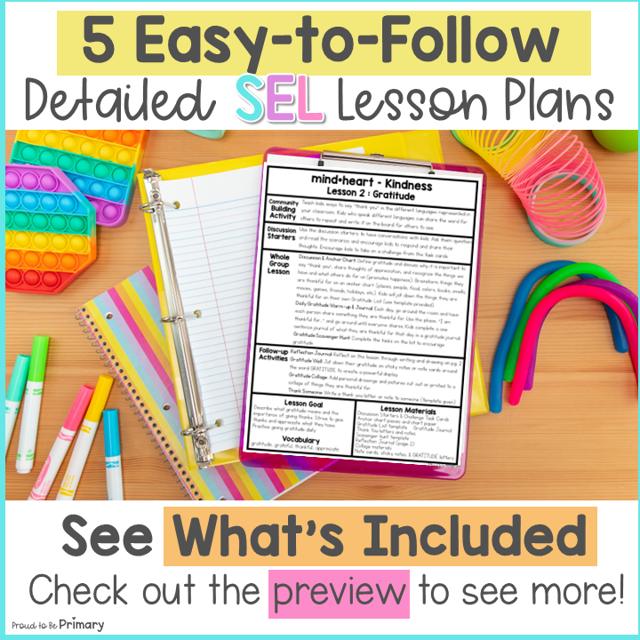 Kindness Unit - 3-5 Social Emotional Learning & Character Education ...