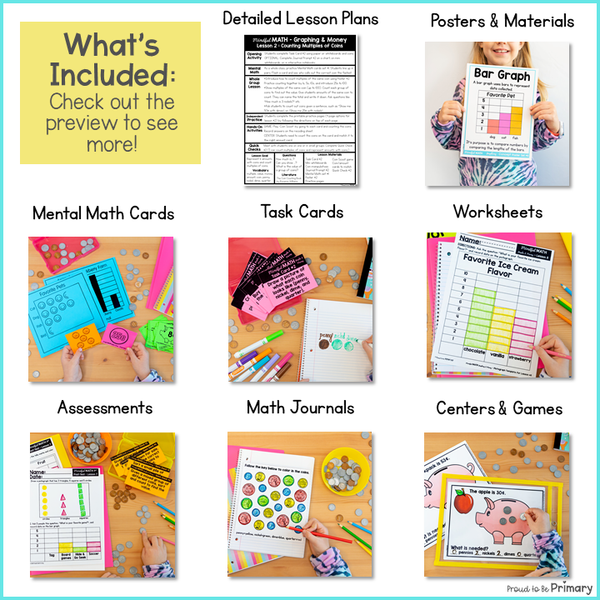Graphing, Money & Financial Literacy - First Grade Mindful Math – Proud ...