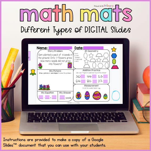 Math Review Worksheets Bundle for First Grade – Proud to be Primary