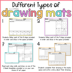 Christmas Directed Drawing -Reindeer Elf Gingerbread Santa Claus Tree