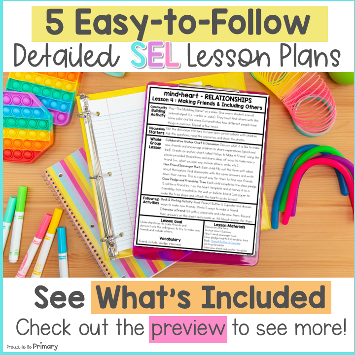 Friendship & Relationships SEL/Character Education Curriculum for K-2 ...