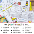 Poem of the Week Poetry Activity Mats for September - Back to School