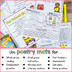 Poem of the Week Poetry Activity Mats for September - Back to School