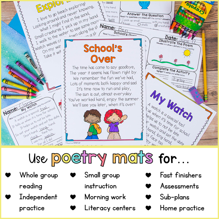 Summer Poetry Activities – Proud to be Primary