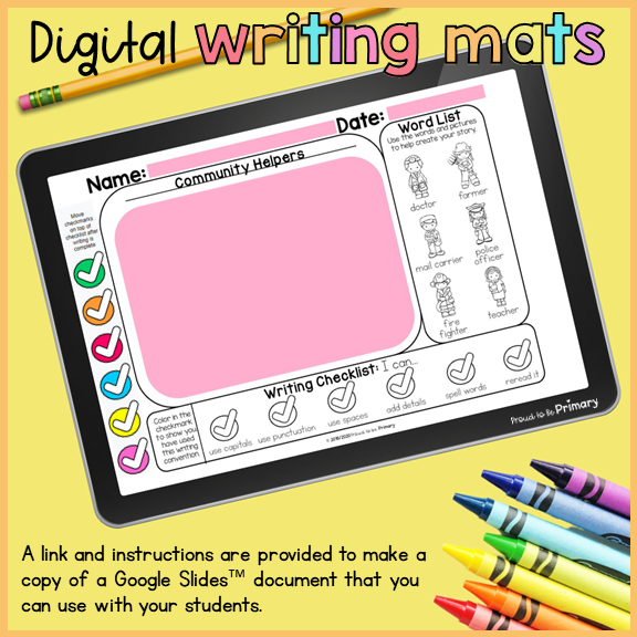Writing Prompts Practice Mats BUNDLE – Proud to be Primary