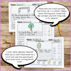 April Spring Easter Earth Writing Center Prompts Paper Morning Work Ac