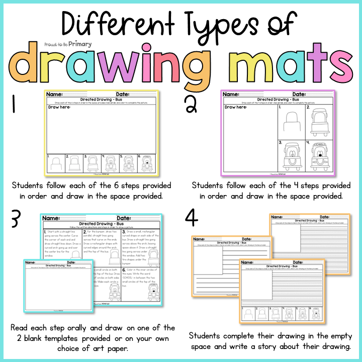Directed Drawing Art & Writing Activities Bundle + Free Calendar ...