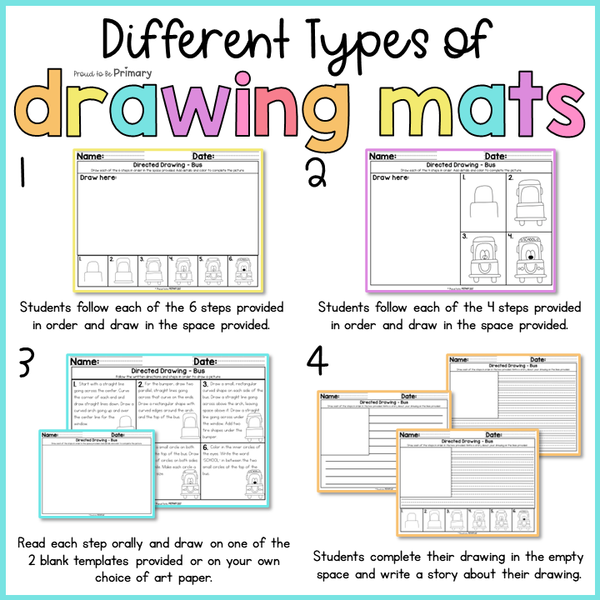 Directed Drawing Art & Writing Activities Bundle + Free Calendar ...