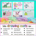 Spring Directed Drawings for April - How to Draw Easter bunny, earth,