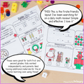 December Math Review Worksheets for First Grade