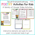 Social-Emotional Learning Poems and Activities