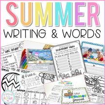 Summer Writing and Word Work Activities