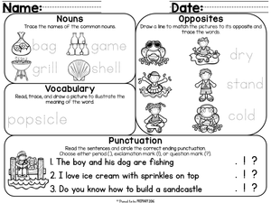 Word Work Daily Language Practice Mats BUNDLE – Proud to be Primary