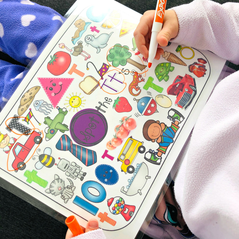 Alphabet Spot the Letter Mats Posters & Google Slides